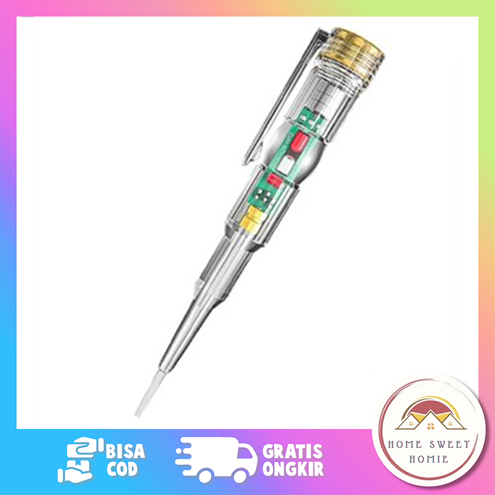 Viral electric tespen screwdriver check broken cable dual led test pen ...