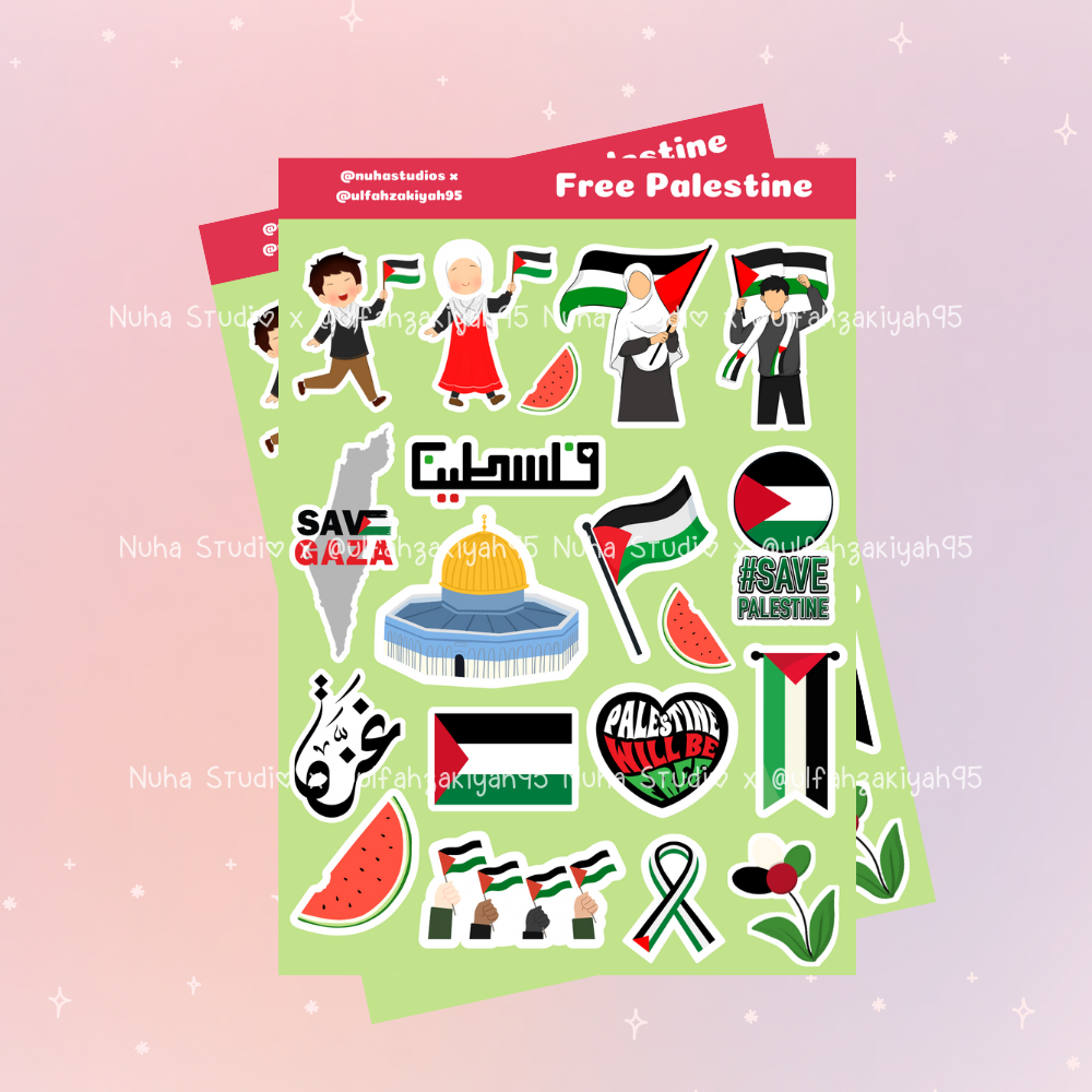 Sticker by ulfahzakiyah95 | Free Palestine Faceless Aqsa Watermelon ...