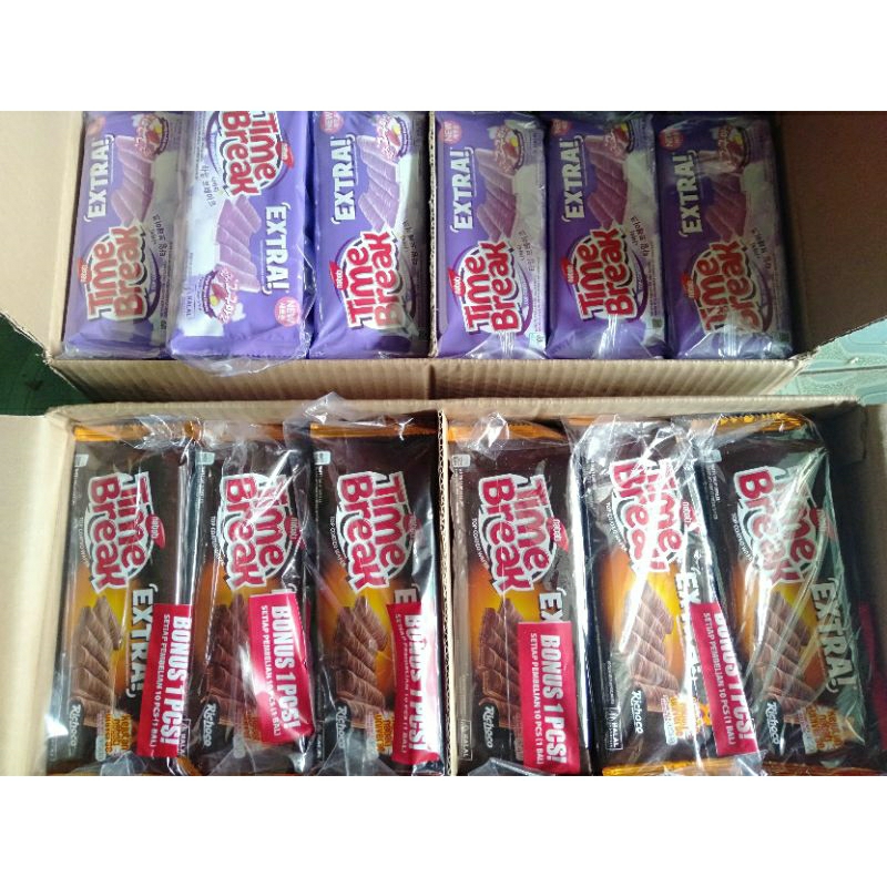 Nabati Time Break Richoco Chocolate Contains 10 Pcs Wafers Timebreak ...