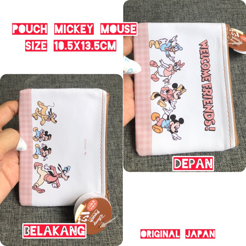 Original Japanese mickey mouse multi-purpose pouch | Shopee Malaysia