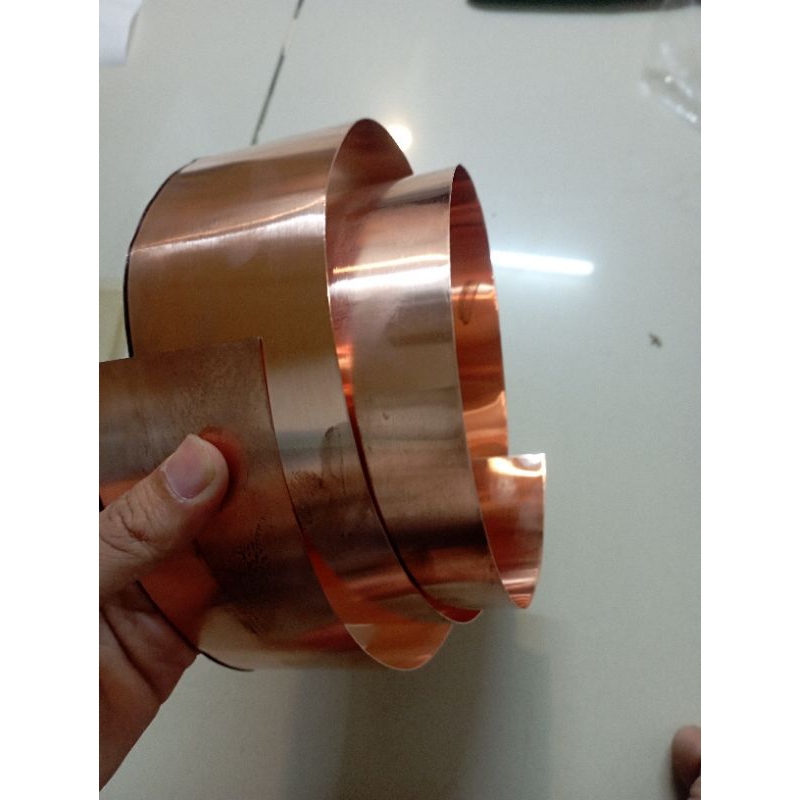 Pure Copper Plate Thickness 0,3mm x 50mm x 1200mm | Shopee Malaysia