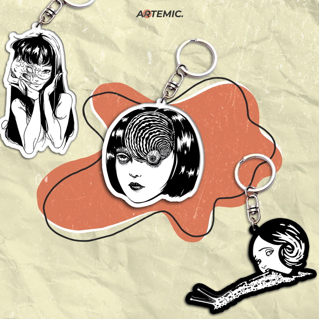 2 sided Acrylic Keychain | Ganci Aesthetic | Anime | Uzumaki Junji Ito ...