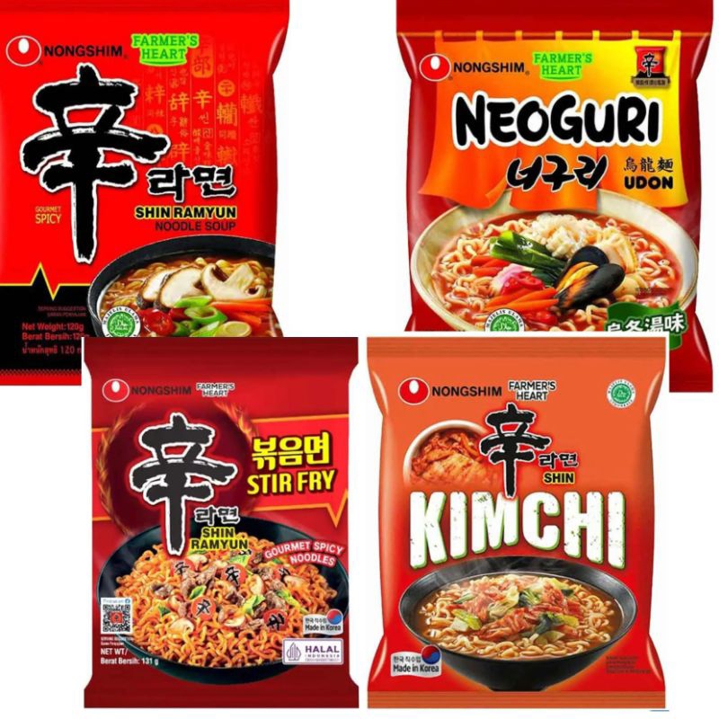 Nongshim Instant Noodles 140 131 105 120 gr Neoguri Chamaghetti Shin ...