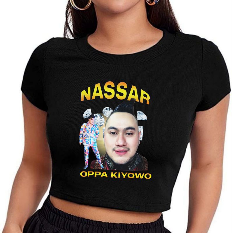 HITAM Nassar OPPA KIYOWO CROP TOP | Distro | Grunge | Croptop | Crop ...