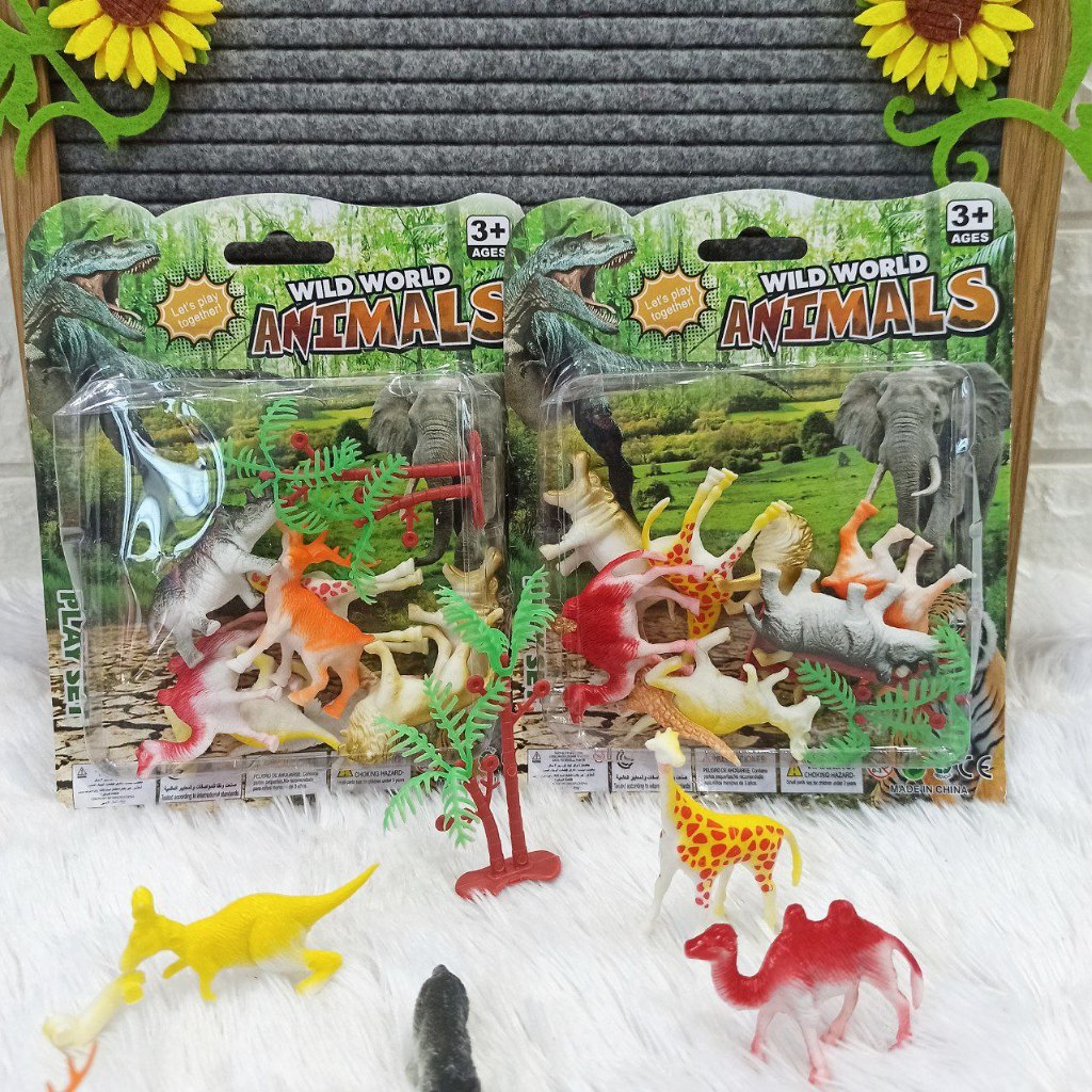 Dinosaur RUBBER ANIMAL FIGURINE TOYS AND ANIMAL SET | Children's toys ...