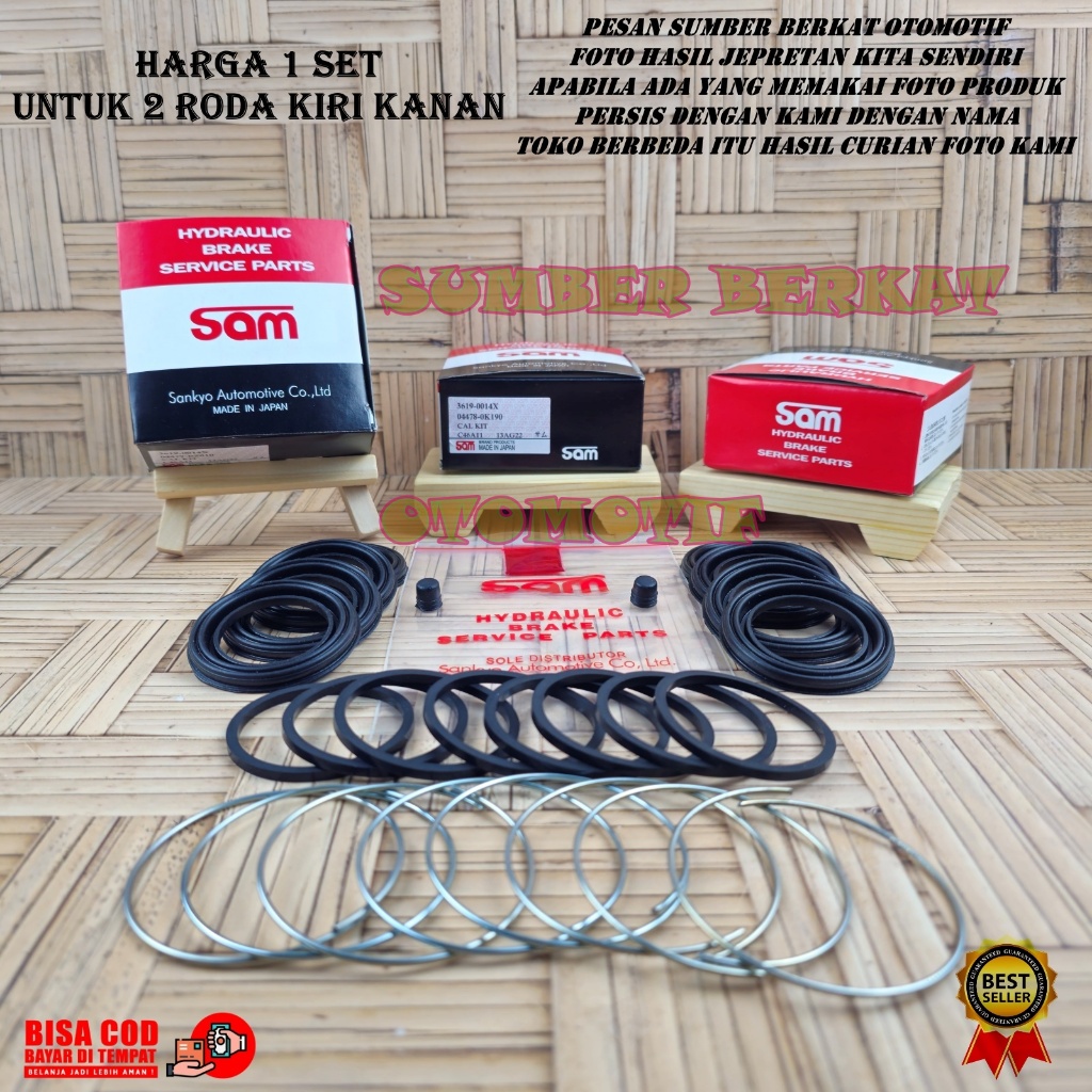 Toyota HILUX REVO FRONT DISC BRAKE KIT SIL SEAL 04478-0K190 1SET SAM ...