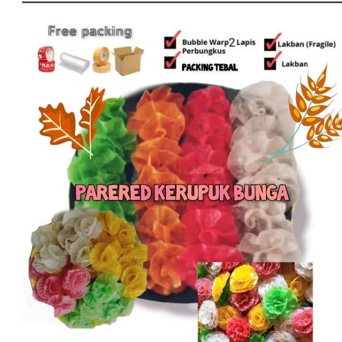 Parered crackers super flower crackers 250 grams raw | Shopee Malaysia