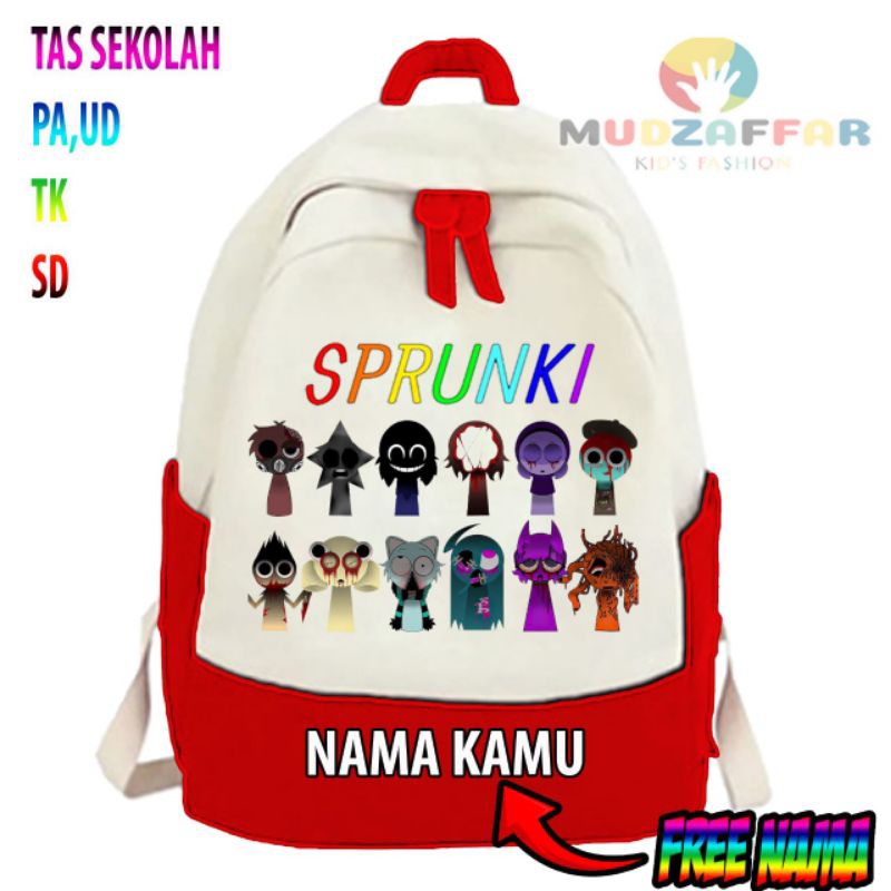 Children's BACKPACK FOR PRESCHOOL KINDERGARTEN PRIMARY SCHOOL SPRUNKI ...