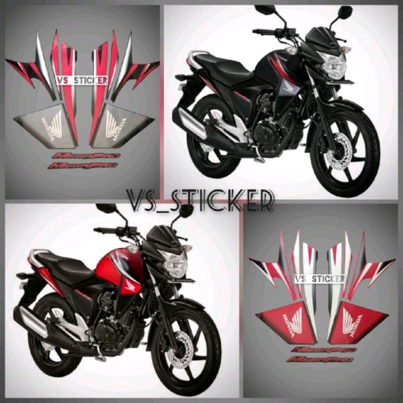MERAH STANDARD STRIPING LIST OF HONDA MEGA MONO 2012 2013 MOTORCYCLE RED BLACK | Shopee Malaysia