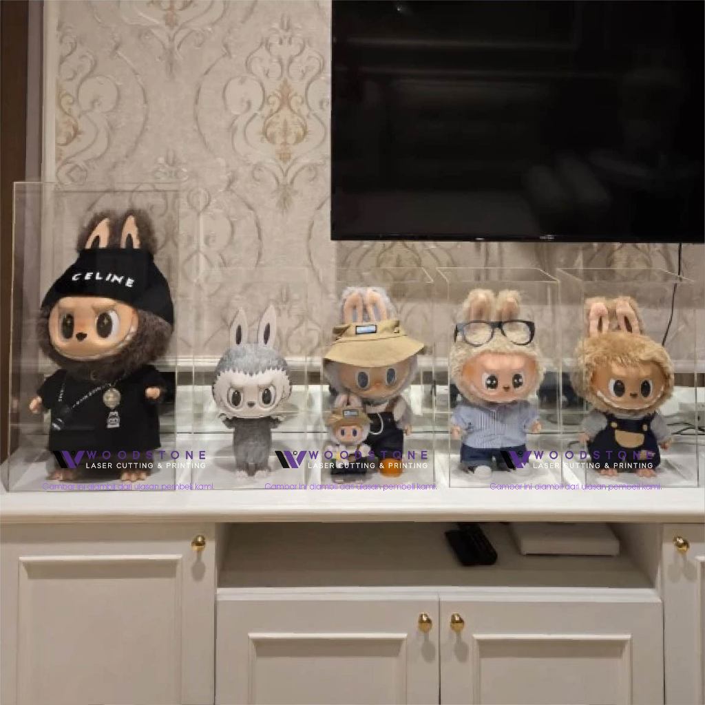 Acrylic Display Labubu - Zimomo I Found You / Angel In Clouds Display ...