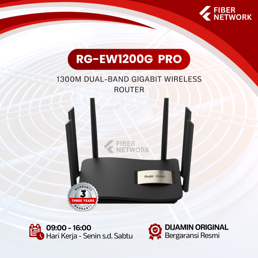 RG-EW1200G PRO RUIJIE REYEE 1300M DUAL BAND GIGABIT WIRELESS ROUTER ...