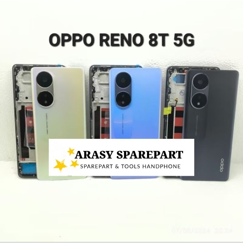 Oppo Reno 8t 5g Fullset Housing Casing Complete with 3 original Bone ...