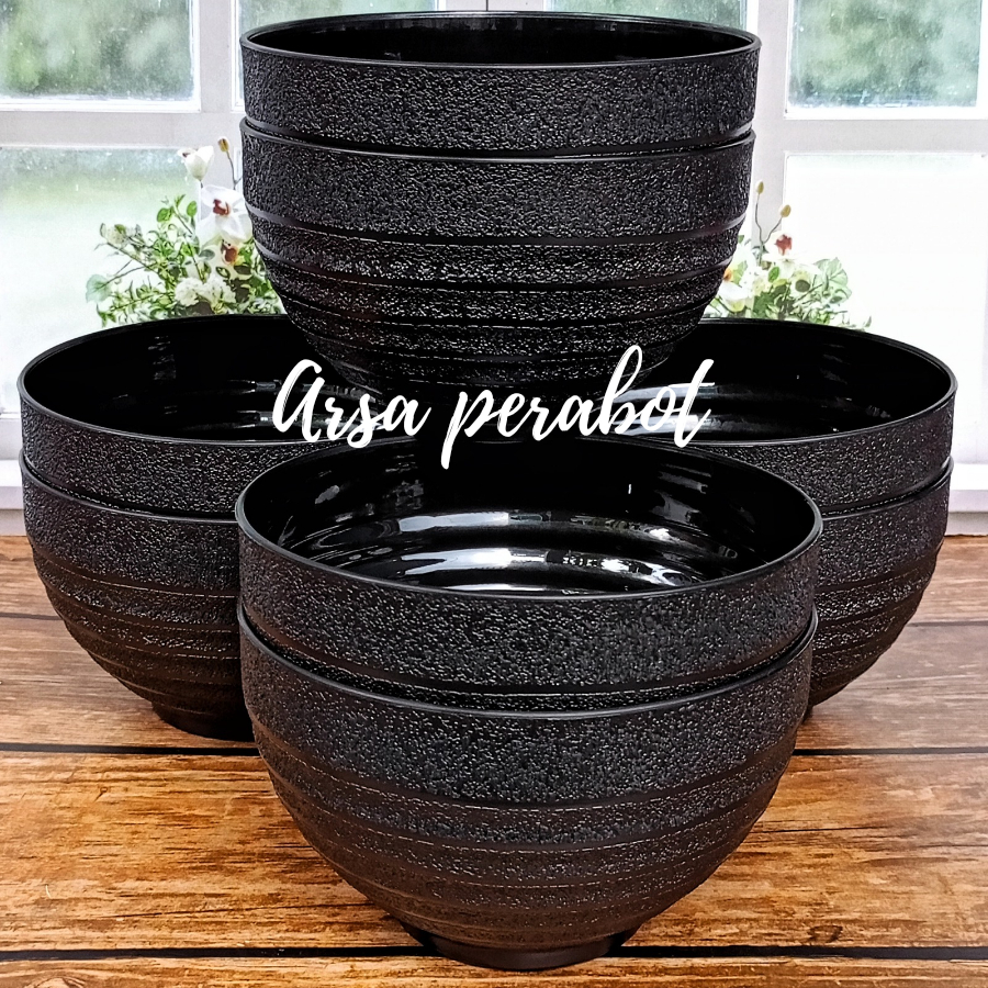(12 pcs) Dozens of Heat Resistant Threaded Plastic Bowls, 5 inch Seblak ...