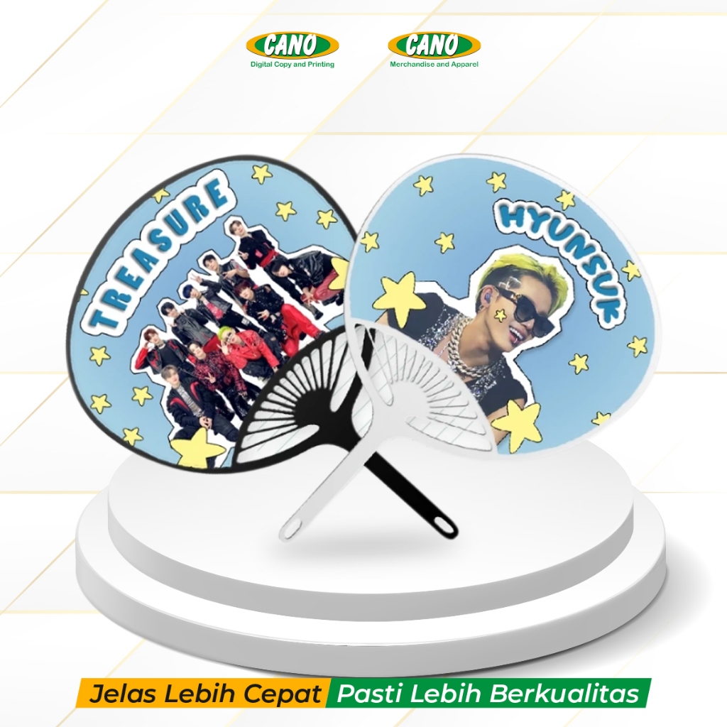 Custom SHELL VINYL FAN/CUSTOM 2 SIDED RETURNABLE SHELL FAN | Shopee ...