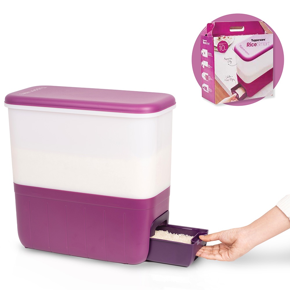 Rice smart 10kg ORI Tupperware rice container | Shopee Malaysia