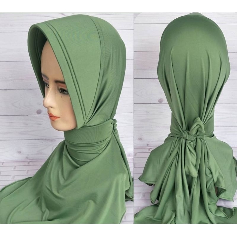 PSH Persit Garistwo Strap Hijab (Premium) | Shopee Malaysia