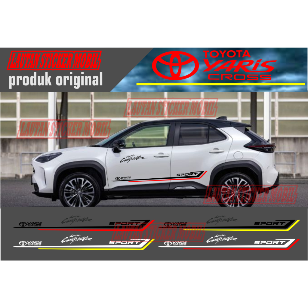 Cutting stickers for toyota yaris cross cars, the latest yaris cross ...