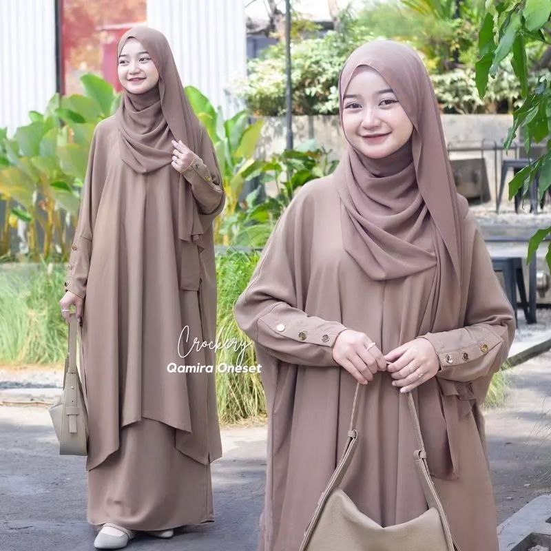Qamira One Set Malaysia - Contemporary Muslimah Suit Crinkle Airflow ...