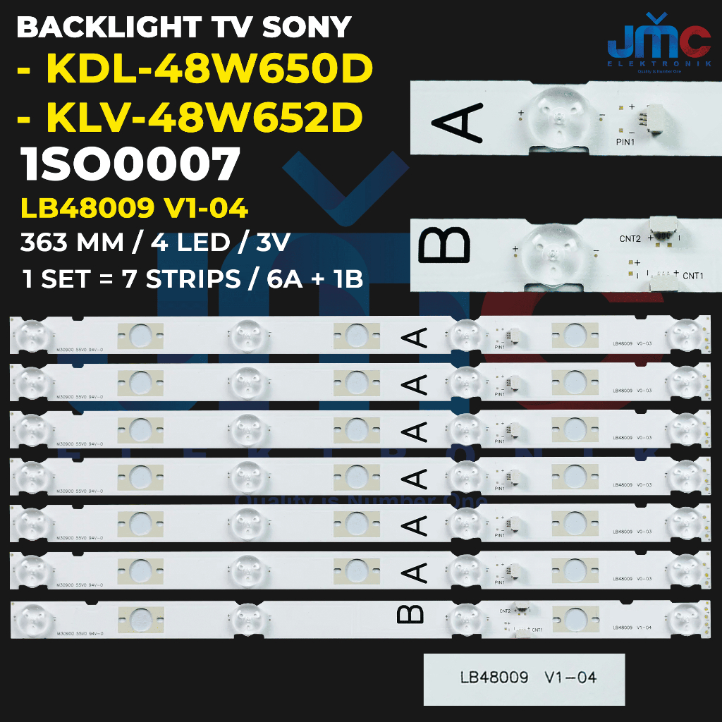 SONY TV BACKLIGHT 48 Inch KDL-48W650D KLV-48W652D | Shopee Malaysia