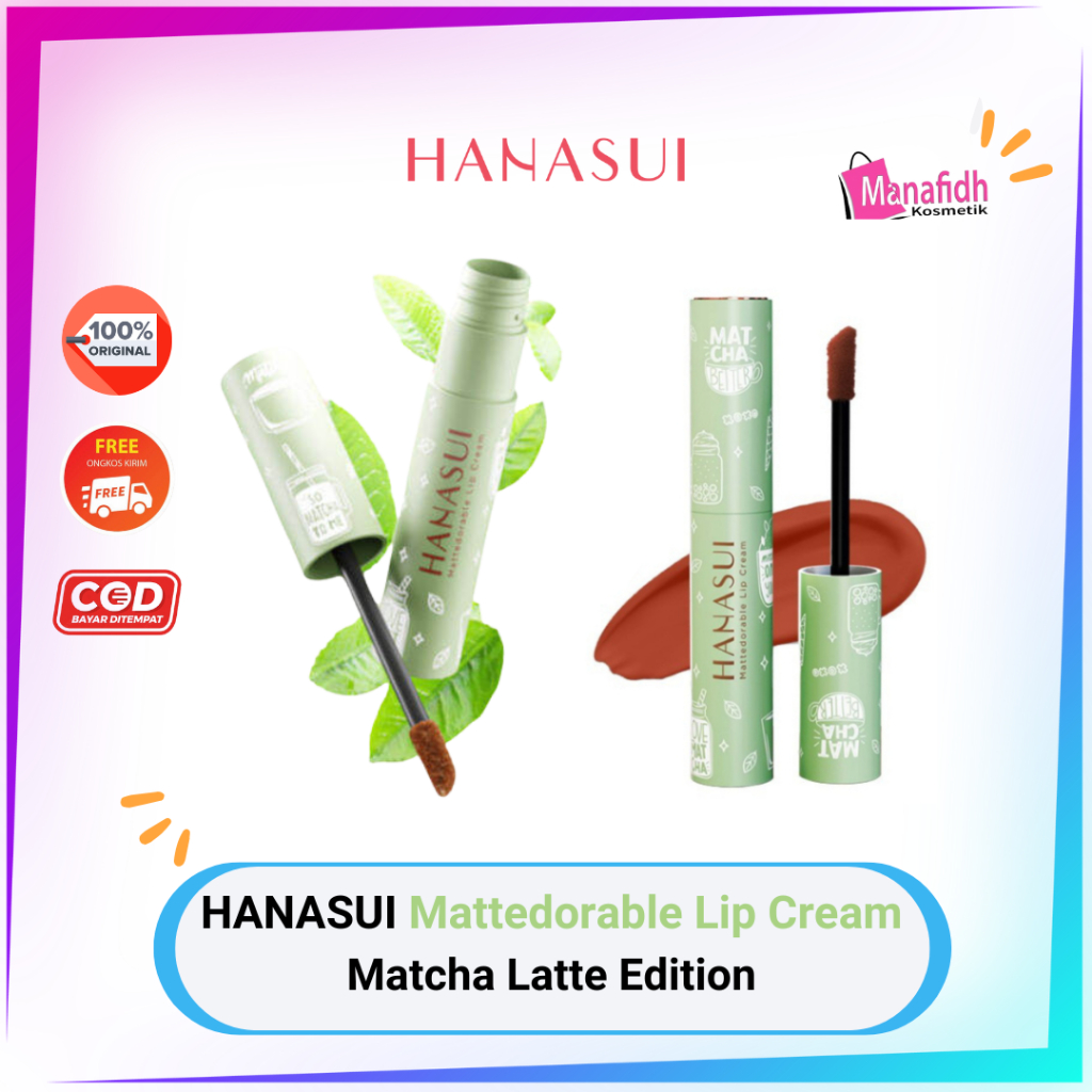 Hanasui Mattedorable Lip Cream Matcha Latte | Shopee Malaysia