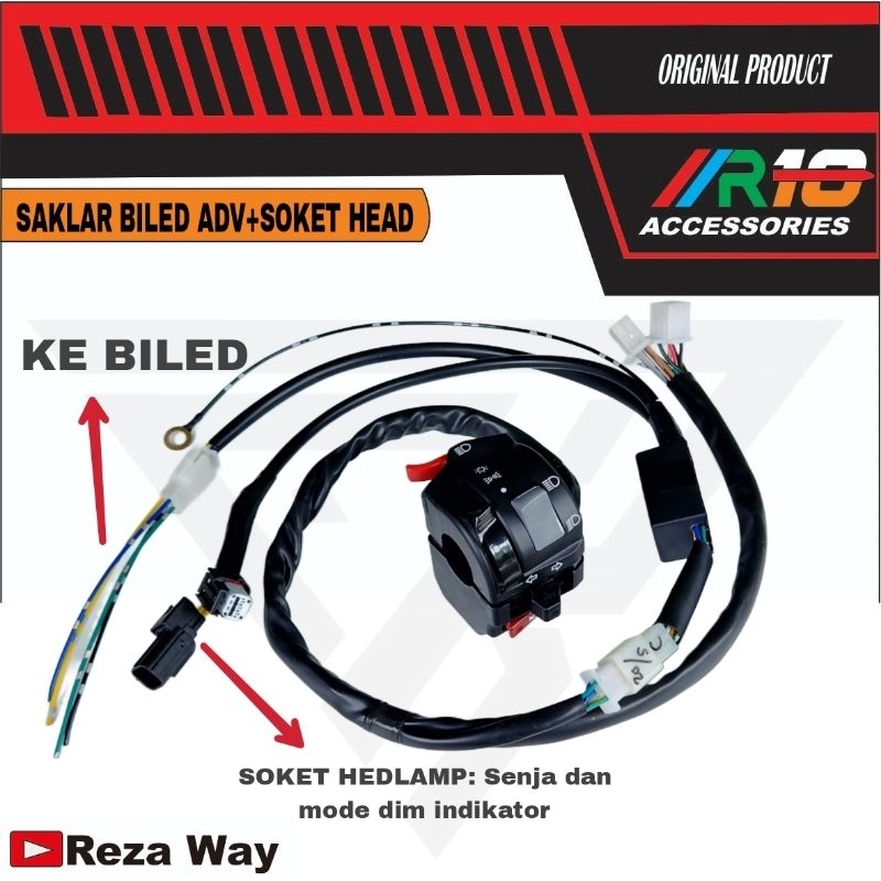 LEFT SWITCH ADV 150 AND ADV 160 ORIGINAL PNP VIXION BILED D2 LASER ...