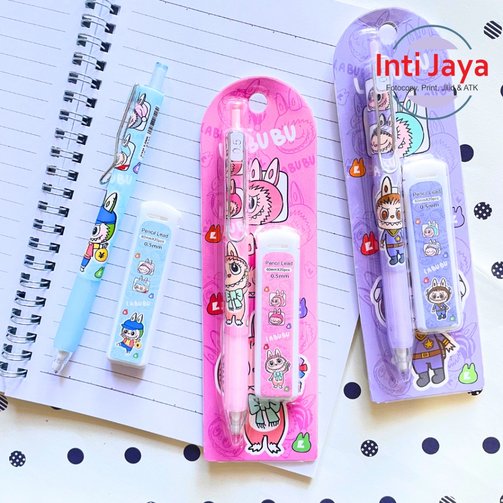 Labubu Mechanical Pencil 0.5 Free Refill | Shopee Malaysia