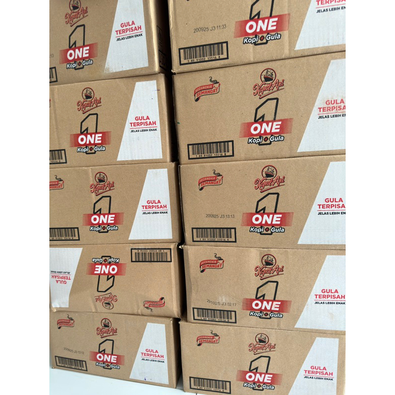 1 box of Kapal Api Coffee One sugar separately contains 12 pieces ...