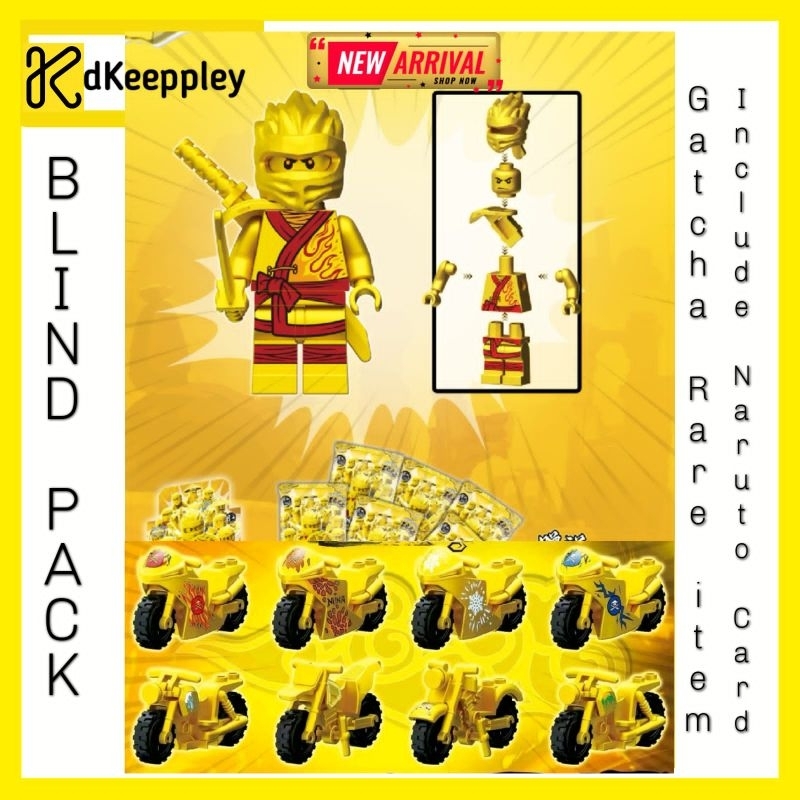 Dkeepley blind pack ninjago gatcha free anime card collection figure ...