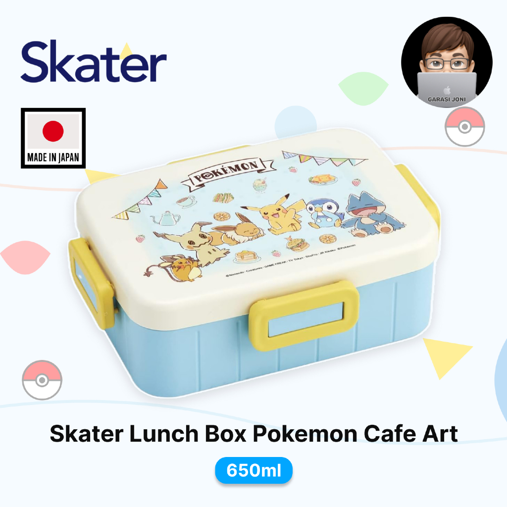 Skater Lunch Box Pokemon Cafe Art 650ml, Made In Japan | Shopee Malaysia
