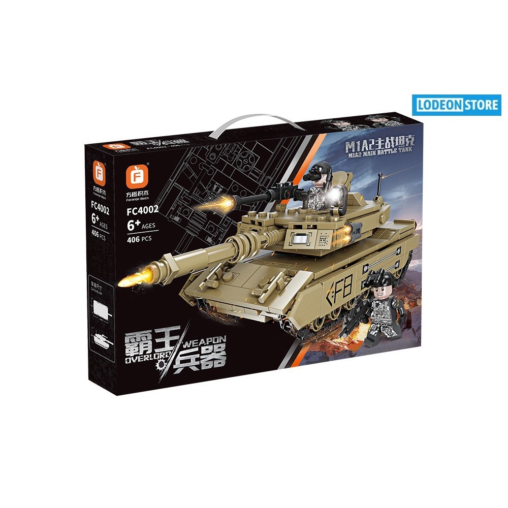 Brick Forange Block M1A2 Main Battle Tank FC4002 - Brick Tank War ...