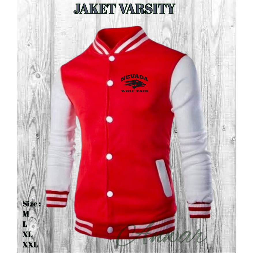 HITAM Nevada Varsity Jacket Black Logo How To Style Varsity Jackets ...