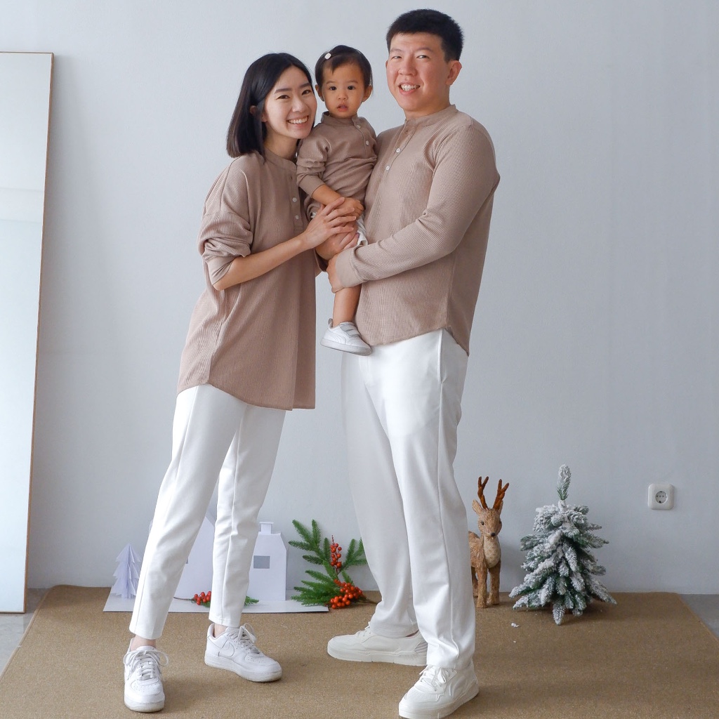 Isla Smith Family Taupe - Family Clothing Set - Couple Clothes - Family ...