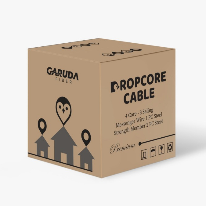 Via CARGO - PREMIUM DROPCORE GARUDA FIBER CABLE 4 CORE 3 SELING (1000m ...