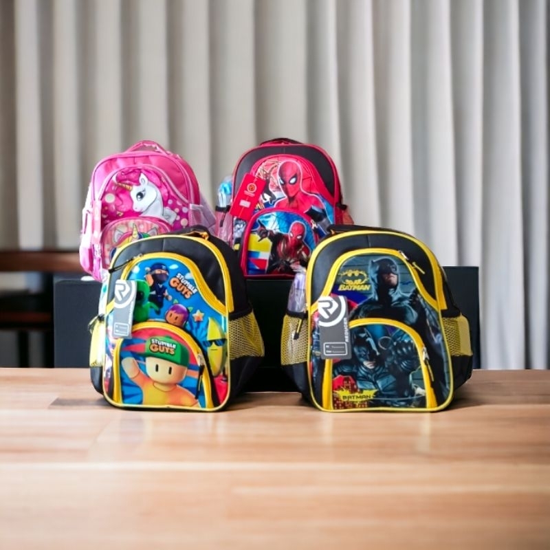 Spiderman Batman Hello Kitty Mixue Kindergarten Printed School Backpack ...