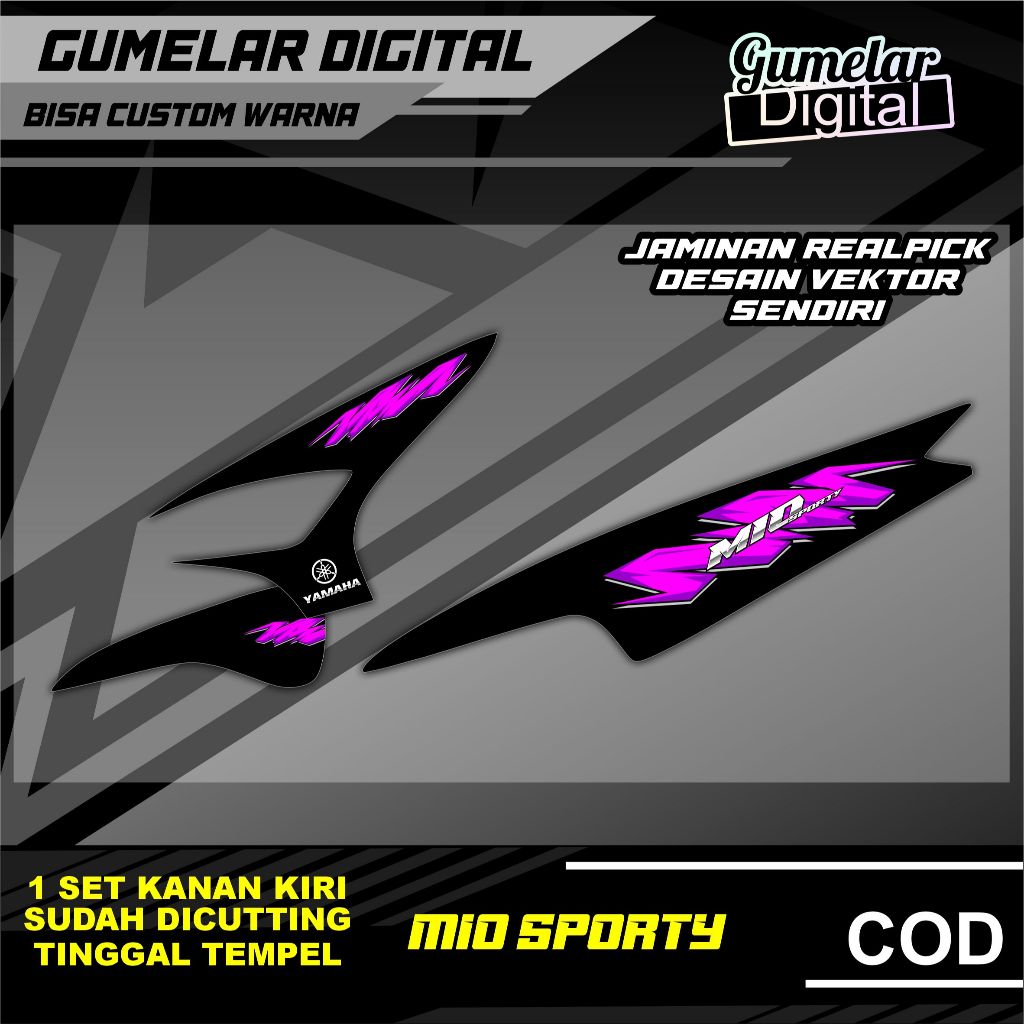 Simple STRIPPING YAMAHA MIO SPORTY SIMPLE THEME 9 ALREADY CUTTINGED ...