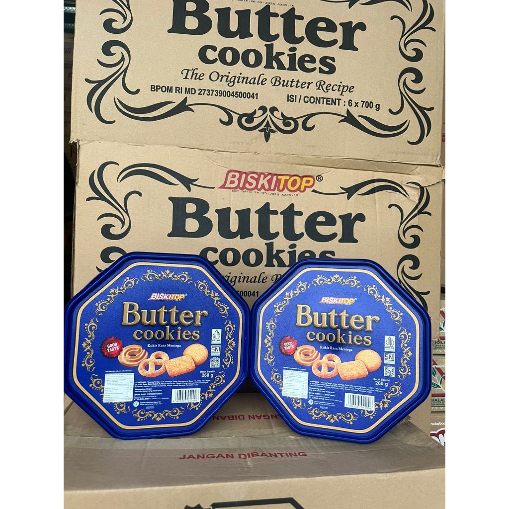 Rectangular biskitop buter cookies 260 grams 1 box contains 6 boxes ...