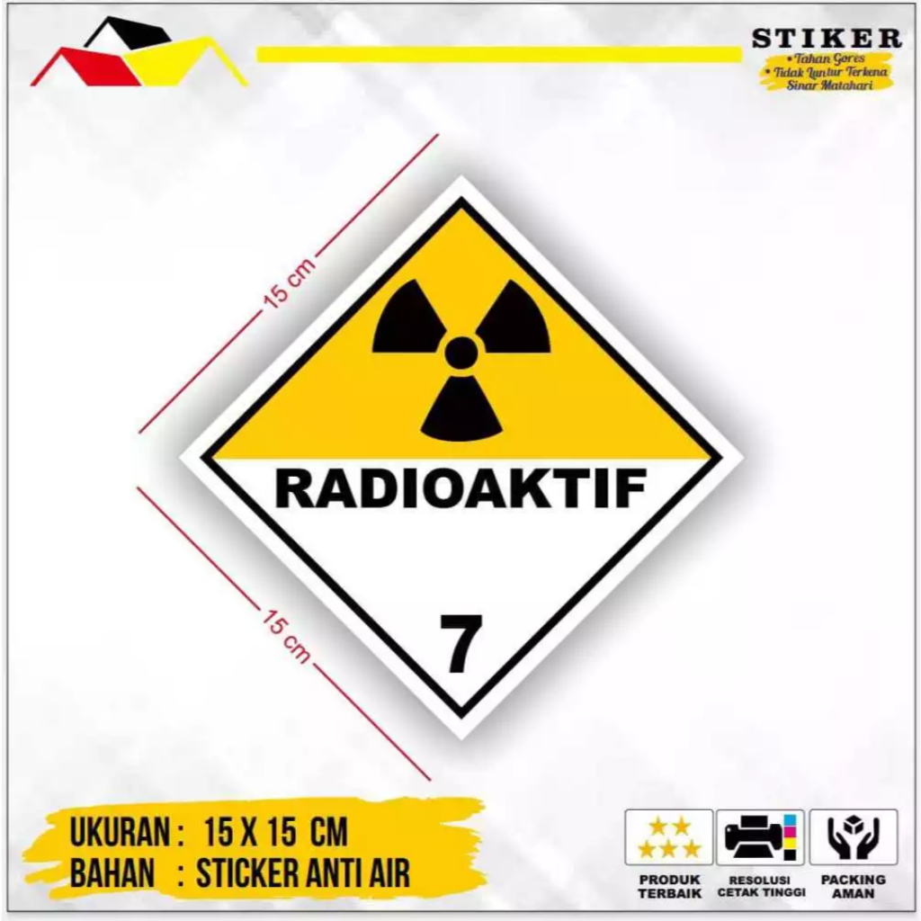 Radioactive B3 Symbol Label Sticker | Shopee Malaysia