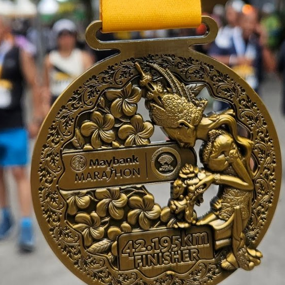 Maybank Bali Marathon Finesher Medals 2023 - 42K | Shopee Malaysia