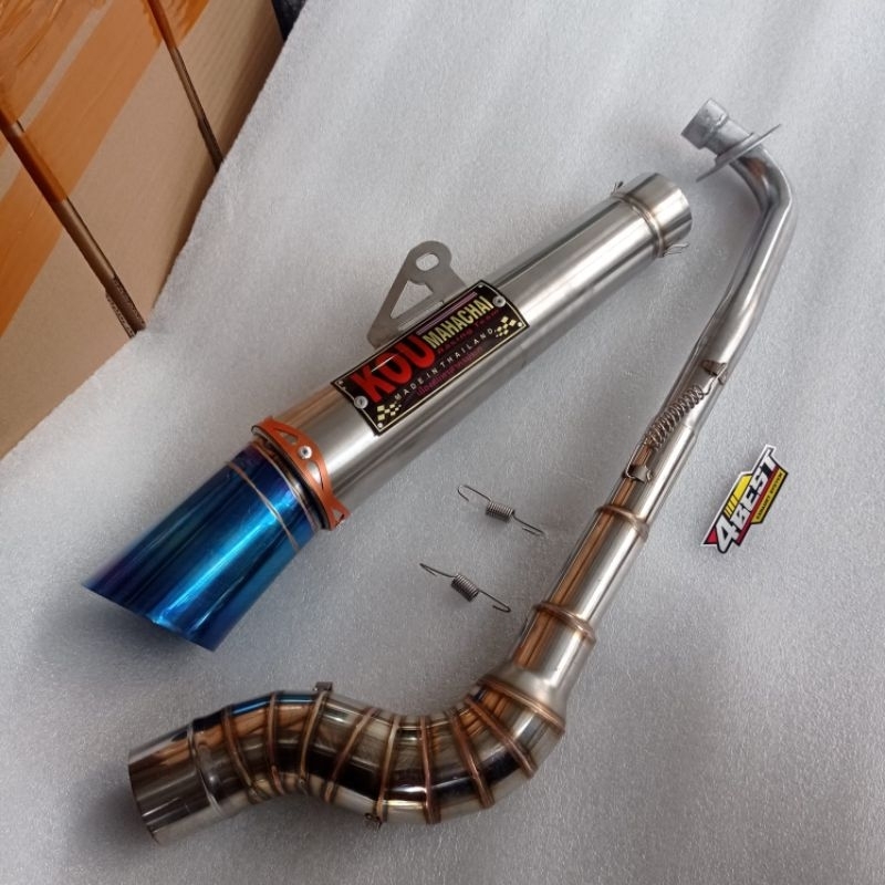 Open canister KOU mahacai exhaust for xrm 125 xrm 110 wave 125 wave 100 ...