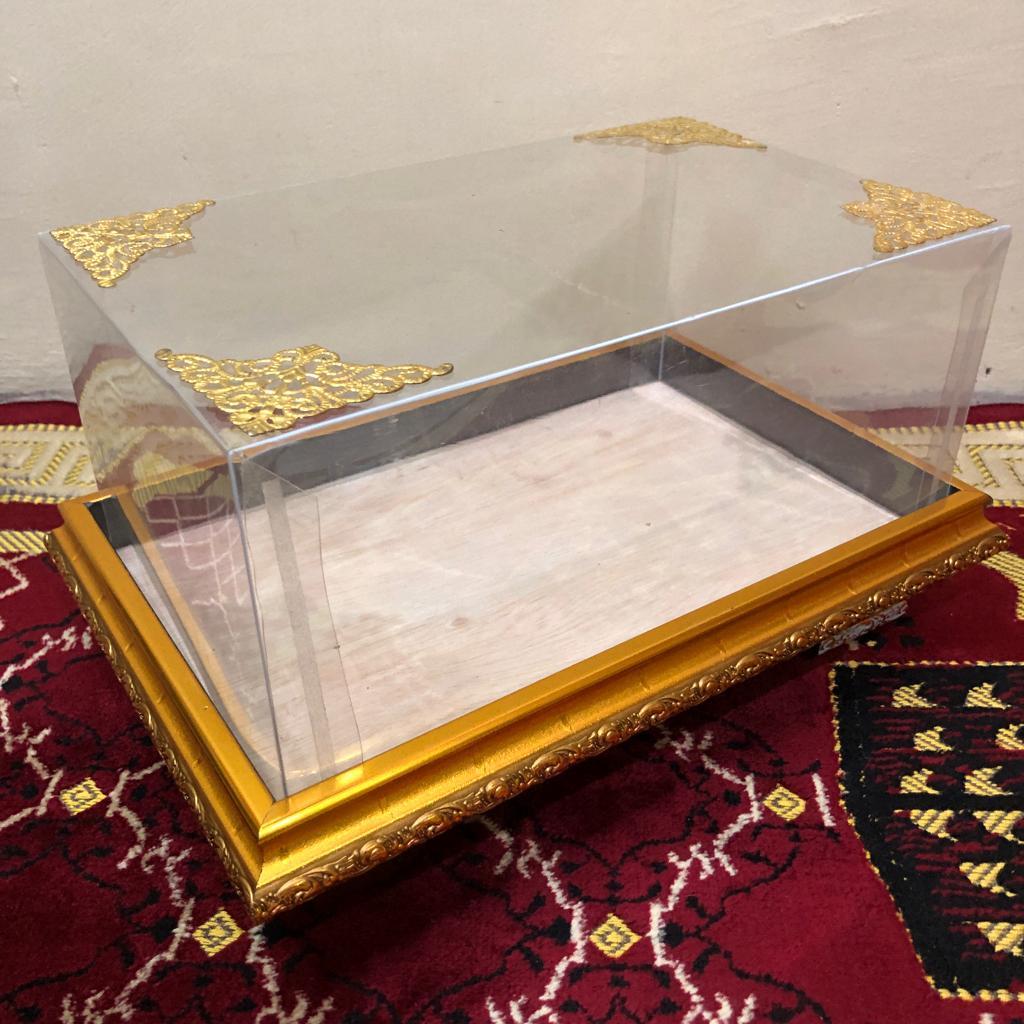 Pvc gift box unit, fiber Frame with mica lid with legs | Shopee Malaysia