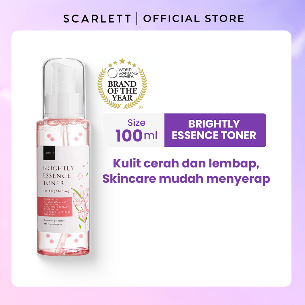 Scarlett Whitening Brightly Essence Toner - Facial Toner to Brighten ...