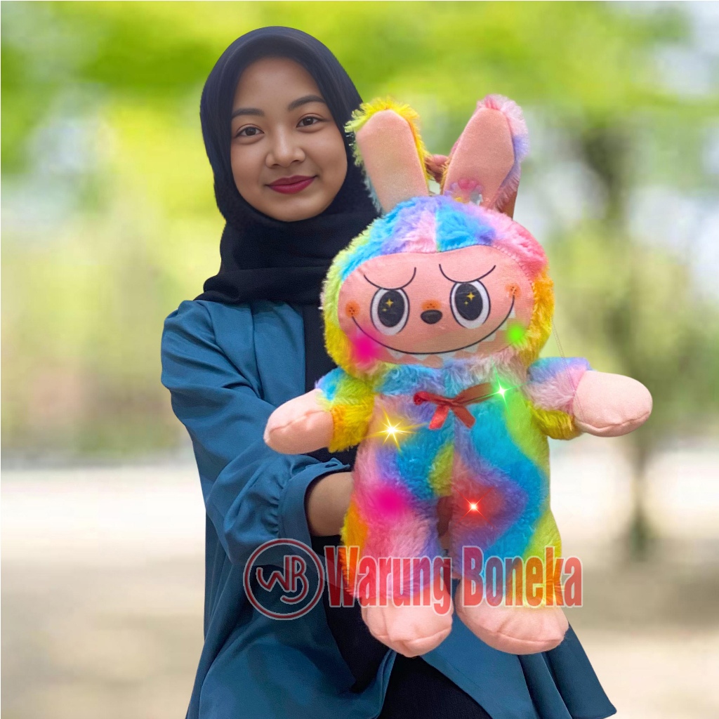 35cm Labubu The Monster doll with LED lights | Shopee Malaysia