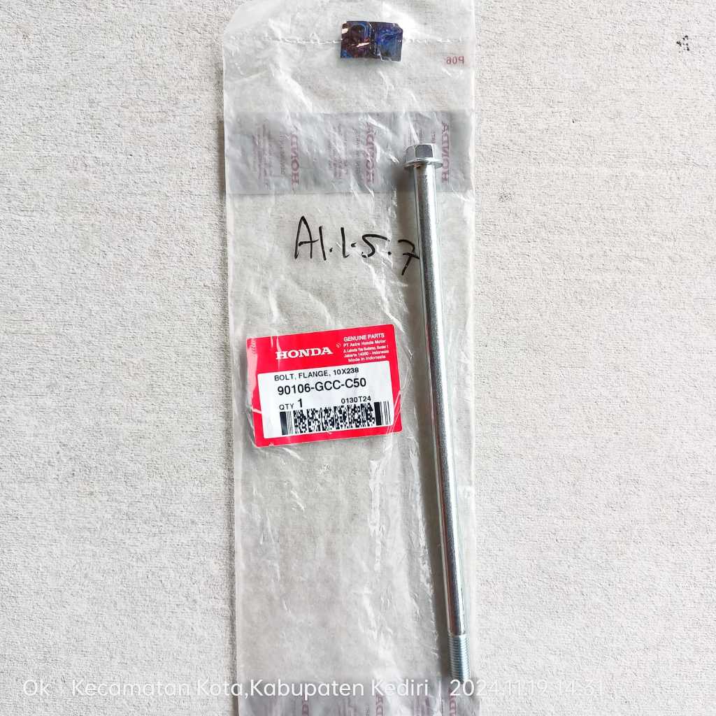 MESIN Swing Arm Axle Bolt-Link Vario Engine 125-150-160 PCX-ADV Stylo Forza Ori AHM 90106-GCC ...