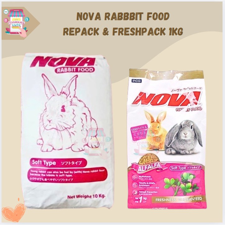 Nova Freshpack Rabbit Food / Repack 1kg - Nova Alfafa Rabbit Food 1kg ...