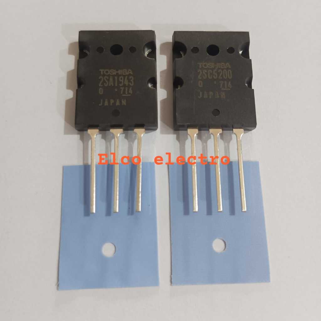 Toshiba TRANSISTORS 5200 1943 ORIGINAL SERIES 714 + 5200 RUBBER ...