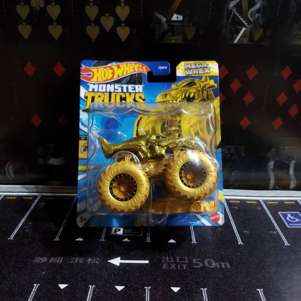 Hot Wheels Monster Truck Mega Wrex Gold - Limited Edition | Shopee Malaysia