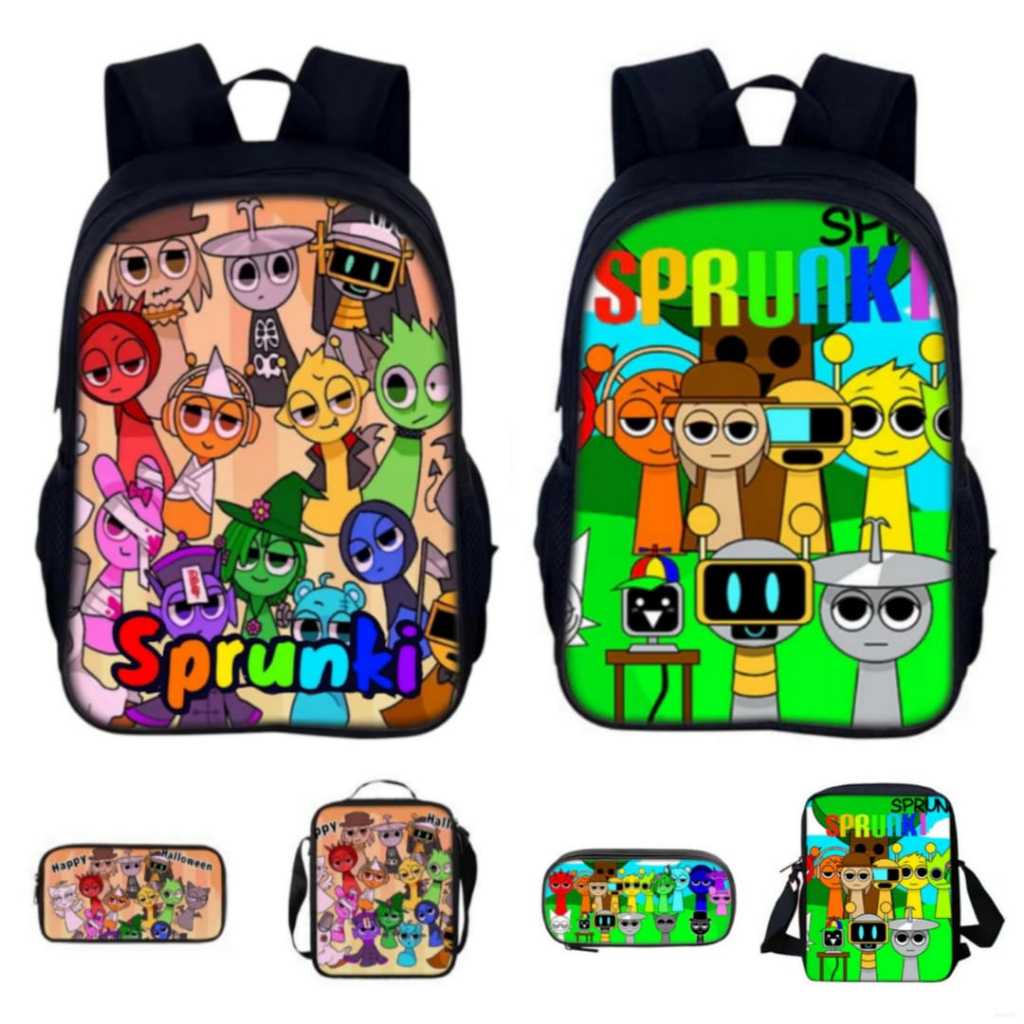 Incredibox sprunki children's backpack - the latest kindergarten and ...