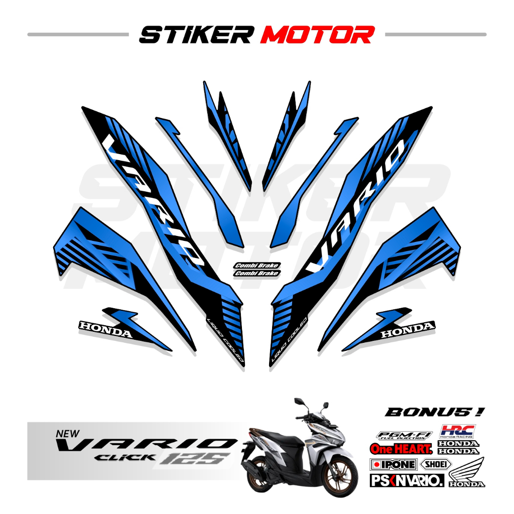 Vr805 Striping Stickers Strip Sticker LIs Vario 125 New 2023 2024 Honda ...