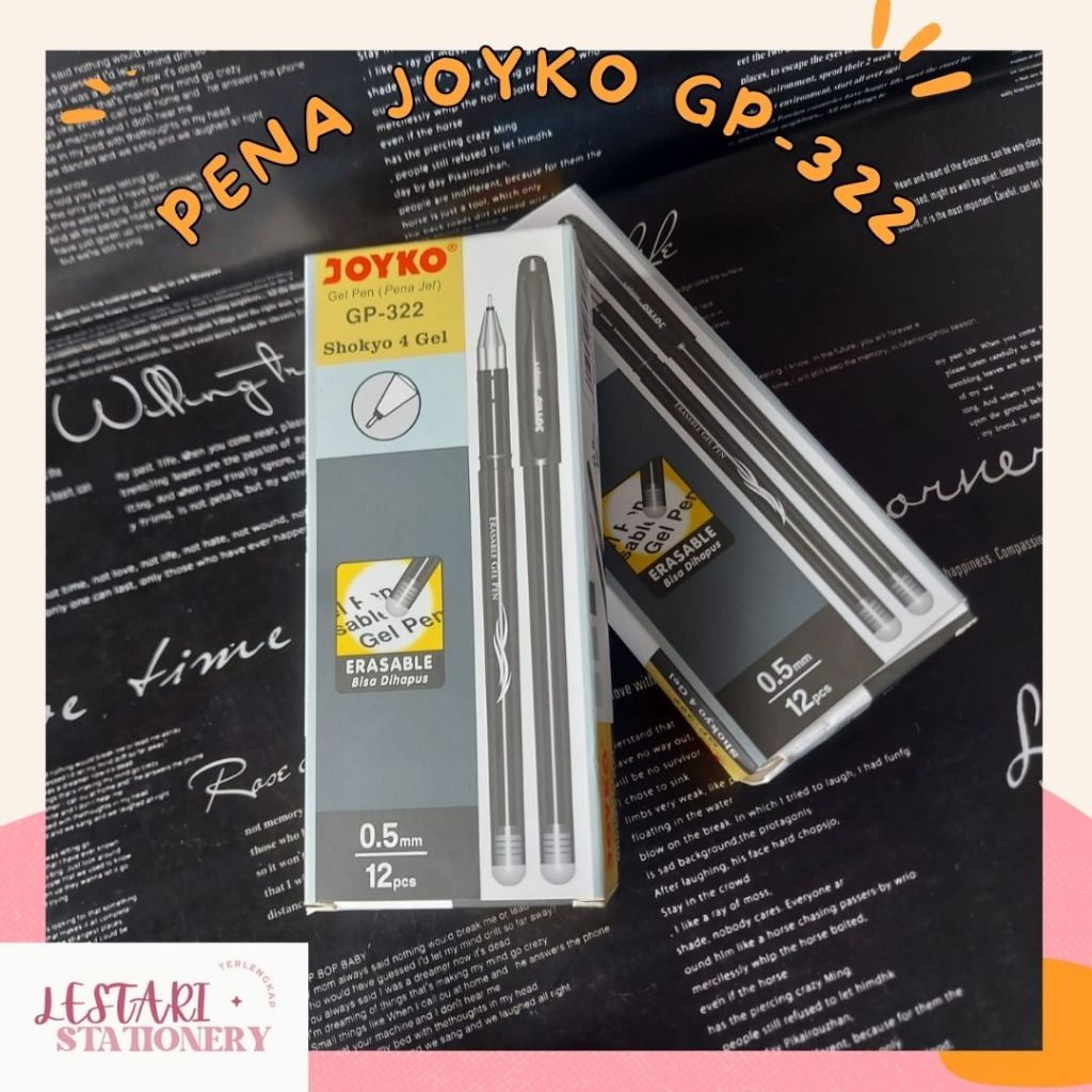 (1 Pcs) Joyko Erasable Pen | Erasable Pen Joyko GP-322 | Pen | Pen | Sustainable Stationery ...