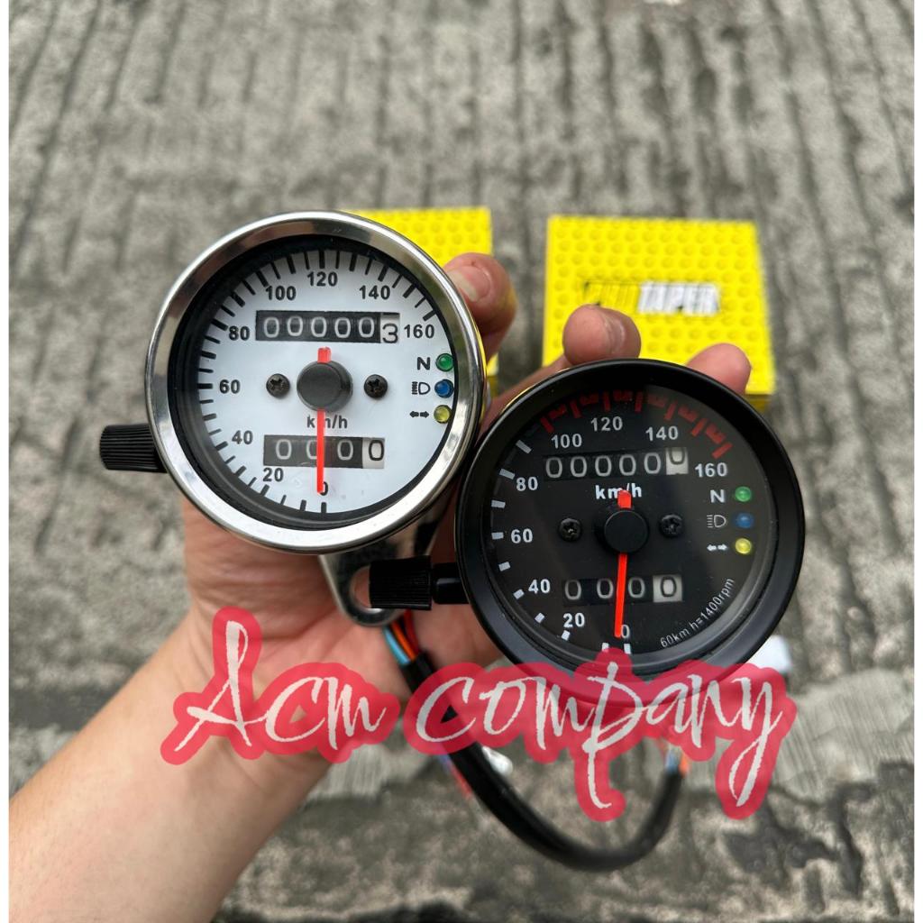 Universal Kilometer Odometer Indicator Tube Led Speedometer | Shopee ...